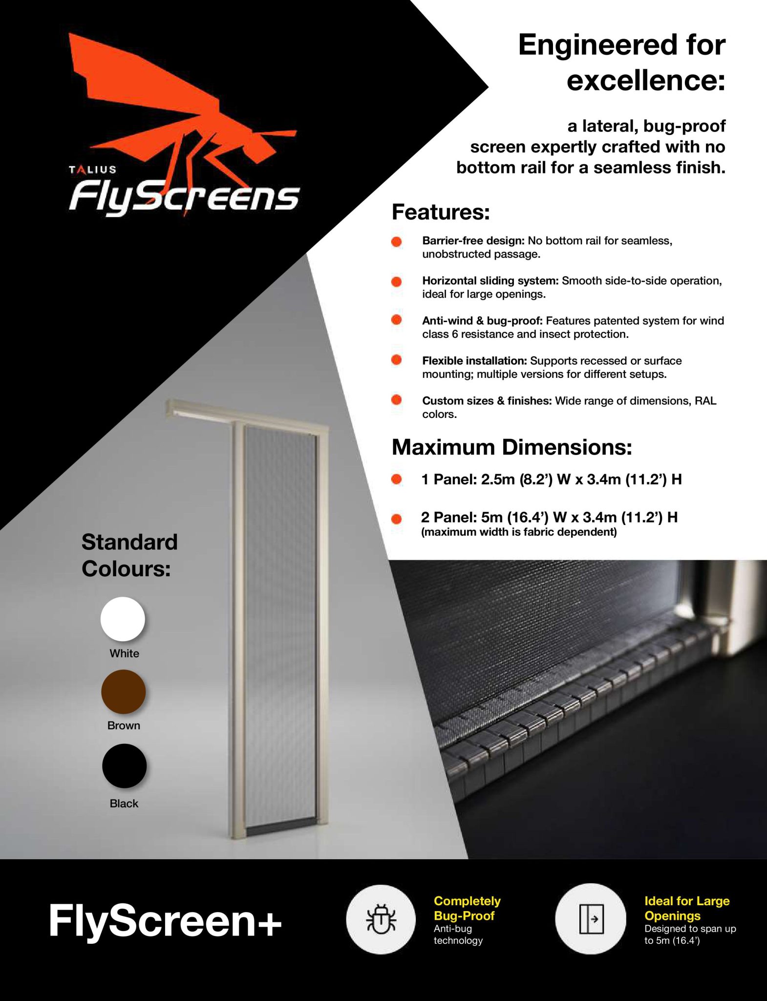 Residential Fly Screens for Doors & Windows | Talius